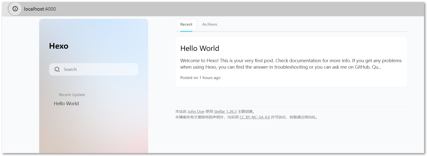 Hexo 和 Stellar 搭建个人网站 - Rabbit's Blog